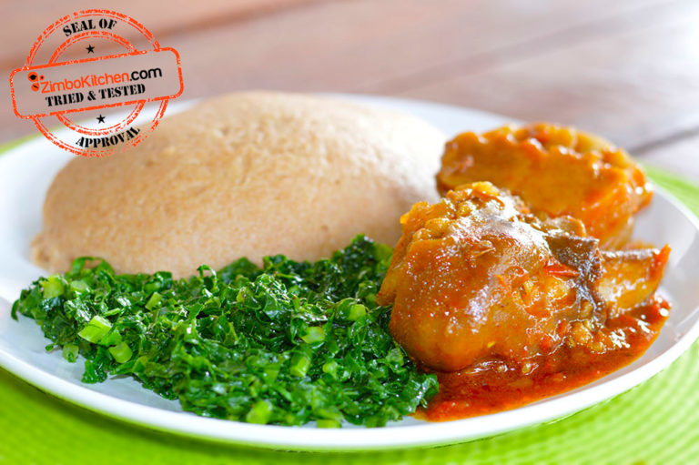 Mazondo served with sadza reGorosi - ZimboKitchen